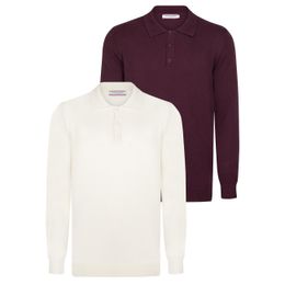 Pullover Pullover Mit Polo-Kragen 2Er-Pack