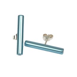 DeMarie Ohrringe eloxiertes Aluminium hellblau
