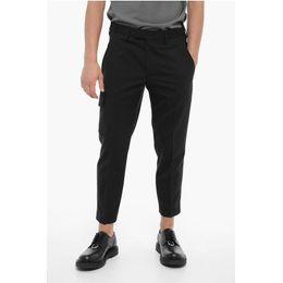 Neil Barrett Skinny Fit Cargohose mit G&uuml;rtelschlaufen in Schwarz