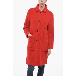 Woolrich Boucl&egrave;-Wollmantel HAZELTON in Rot