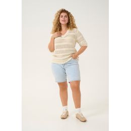 Kaffe Strickpullover Loose fit white