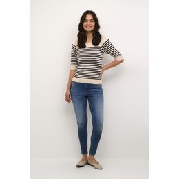Culture Strickpullover Klassische Passform white blue
