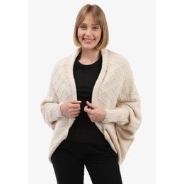 Strickjacke Lang&auml;rmelige Strickjacke Aus Wollmischung Mit Fledermaus&auml;rmeln