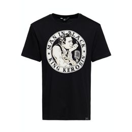 King Kerosin Herren T-Shirt Man in Black schwarz