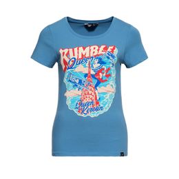 Queen Kerosin Damen T-Shirt Rumble Queen blau
