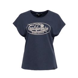 Queen Kerosin Damen T-Shirt California navy