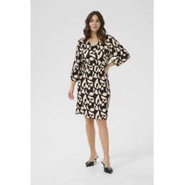 Kaffe Kleid Regular fit black offwhite