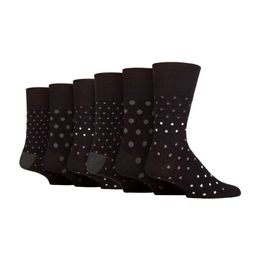 6er Pack Herren Baumwoll-Socken mit lockerem B&uuml;ndchen aus Bambus
