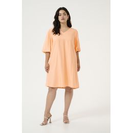 Kaffe Kleid A-shape orange