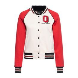 Queen Kerosin Damen College Sweatjacke Q rot
