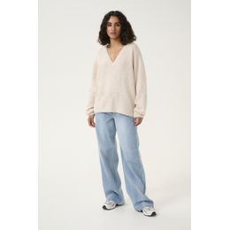 Kaffe Strickpullover Loose fit cream