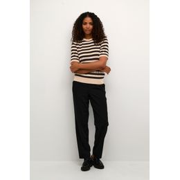 Kaffe Strickpullover Regular fit black offwhite