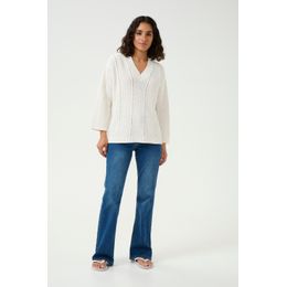Kaffe Strickpullover Loose fit white