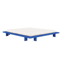 Futonbett Karup Design "Bettgestell JAPAN BED Futonbett aus FSC-zertifiziertem Massivholz", vivid blau, B:208cm H:20cm L:228cm, Betten, Futonbett, zeitlos, bequem & in mehreren Farben und Gr&ouml;&szlig;en erh&auml;ltlich