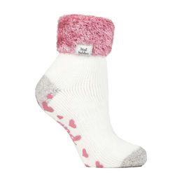 Heat Holders Damen rutschfeste thermische Kurzschaft-Ankle-Socken mit Griffigkeit f&uuml;r das Bett