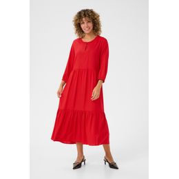 Cream Kleid A-shape High Risk Red