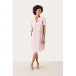 PART TWO Kleid Gerade Passform pink white