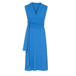 Sky &Auml;rmelloses Wickelkleid mit V-Ausschnitt &ndash; Weicher Viskose-Jersey