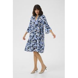 Kaffe Kleid A-shape blue multi