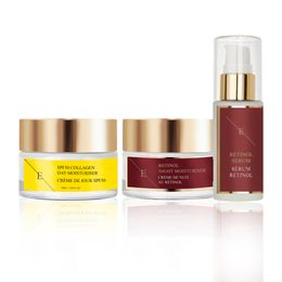 Retinol-Serum 30 ml + Retinol-Nachtfeuchtigkeitscreme 50 ml + Spf50 Kollagen Tagescreme 50 ml