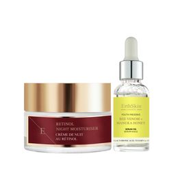 Retinol Nachtfeuchtigkeitscreme 50ml + Bienengift + Manuka Honig Serum &Ouml;l 30ml