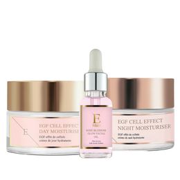 EGF Cell Effect Day Moisturizer + EGF Cell Effect Night Moisturier + Rose Blossom Facial Oil 30ml