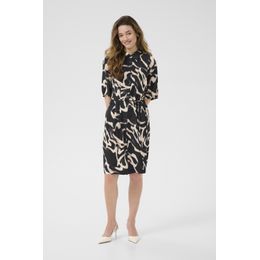 Kaffe Kleid KAmartha Loose fit black offwhite