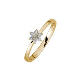 Lyomi Ring 585/- Gelbgold 7 synth. Diam. 0,13ct.