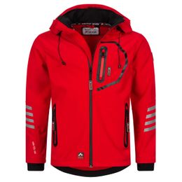 Arctic Seven Herren Softshell Jacke &Uuml;bergangsjacke &ndash; Rot-Schwarz
