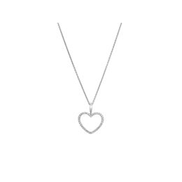 Lyomi Anh&auml;nger mit Kette 585/- Wei&szlig;gold 36 synth. Diam. 0,24ct.