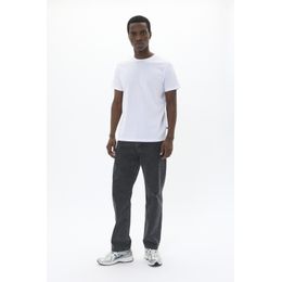 Matinique T-shirt Gerade Passform grey white