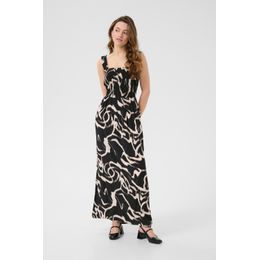 Kaffe Kleid KAmartha Regular fit black offwhite