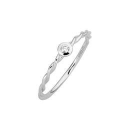 Lyomi Ring 585/- Wei&szlig;gold 1 synth. Diam. 0,04ct.