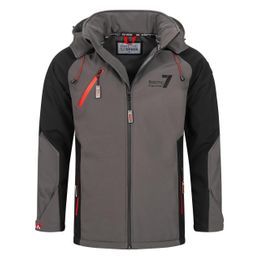 Arctic Seven Herren Softshell Jacke &ndash; Dunkelgrau-Schwarz