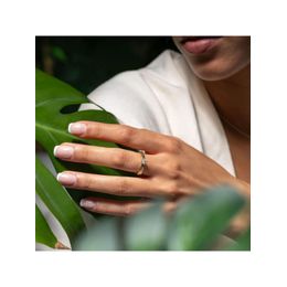 Lyomi Ring 585/- Gelbgold 1 synth. Diam. 0,25ct.