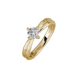 Lyomi Ring 585/- Gelbgold 1 synth. Diam. 0,50ct.