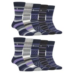 Farah Herren 10er-Pack Bunte Bambus-Socken