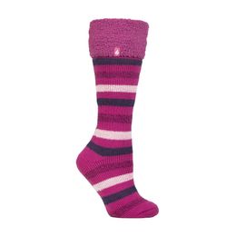 Heat Holders Damen Thermal-Socken mit mehrfarbigem gestreiften Muster f&uuml;r lange Gummistiefel