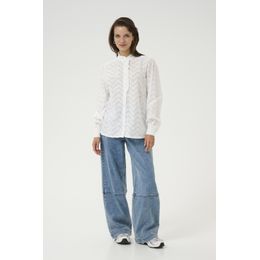 Kaffe Langarm - Hemd Regular fit Chalk white