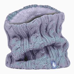 Heat Holders Damen Kabelstrick Winter Fleece gef&uuml;tterter Thermo Nackenw&auml;rmer