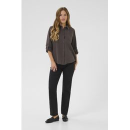 Kaffe Langarm - Hemd Regular fit Black Oyster