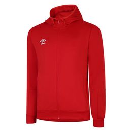 Umbro - "Total Training" Hoodie mit durchgehendem Rei&szlig;verschluss f&uuml;r Herren (Zinnoberrot/Schwarz)