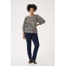 Kaffe T-shirt Regular fit Moonstruck/Black Graphic black offwhite