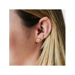 JULIE JULSEN Ohrstecker 925/- Sterling Silber vergoldet Herz