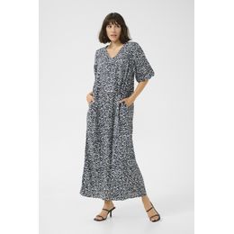 Kaffe Kleid A-shape blue white