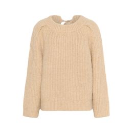 Soaked in Luxury Strickpullover SLPleoni Lockere Passform beige