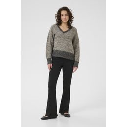Kaffe Strickpullover KAmelinda Loose fit grey