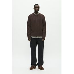 Wood Wood Strickpullover WWSteve Casual fit brown