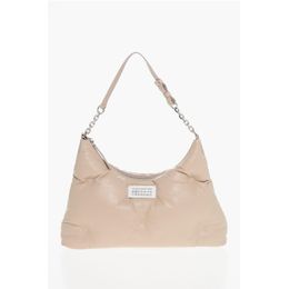 Maison Martin Margiela MM11 GLAM SLAM Hobo-Tasche aus gestepptem Leder in Rosa