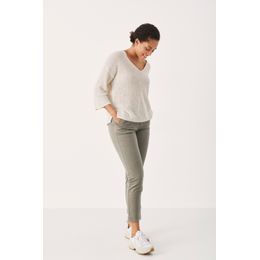 PART TWO Casual Hose Gerade Passform Vetiver green